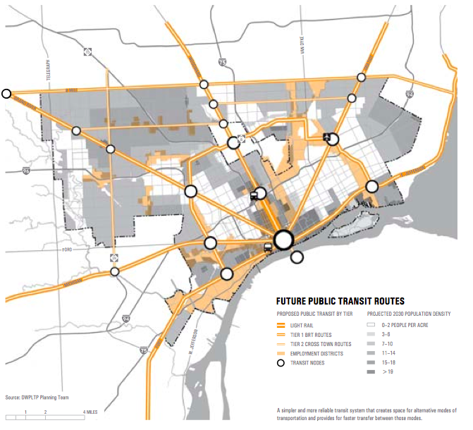 Detroit Future City Transit Planning Map | DETROITography