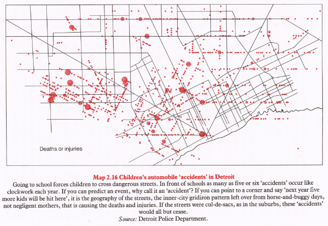 Map: Children’s automobile ‘accidents’ in Detroit | DETROITography