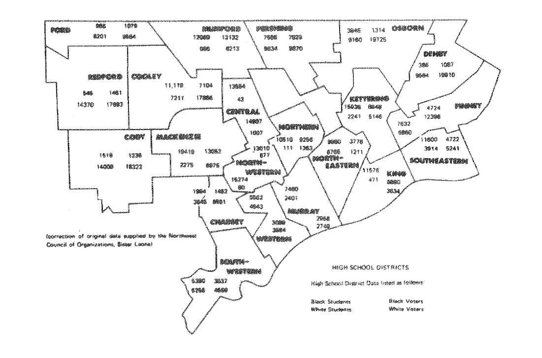 Detroit Racial Tensions Map 1968 – 1969 | DETROITography