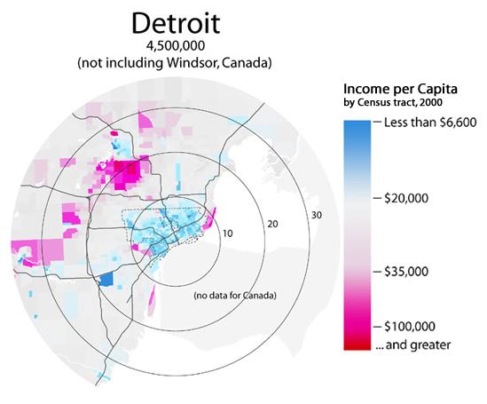Economic Map of Metropolitan Detroit | DETROITography
