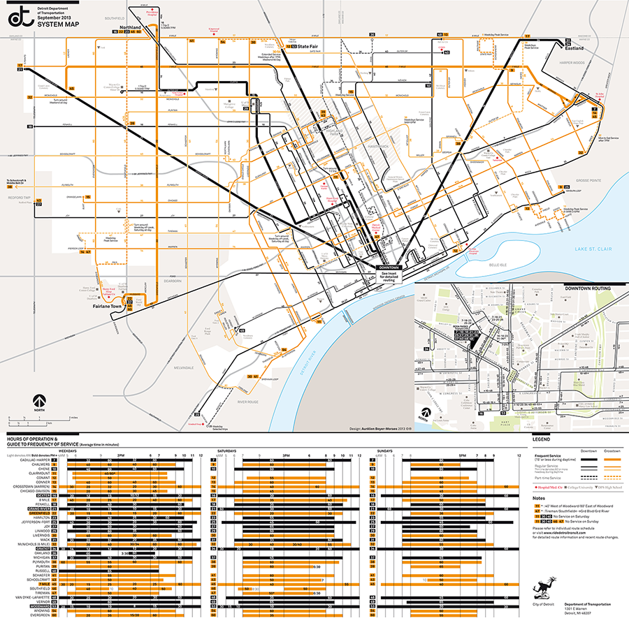 DDOT System Map Redesign | DETROITography