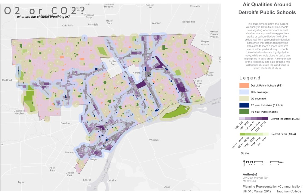 Map: Air Qualities Around Detroit’s Public Schools | DETROITography