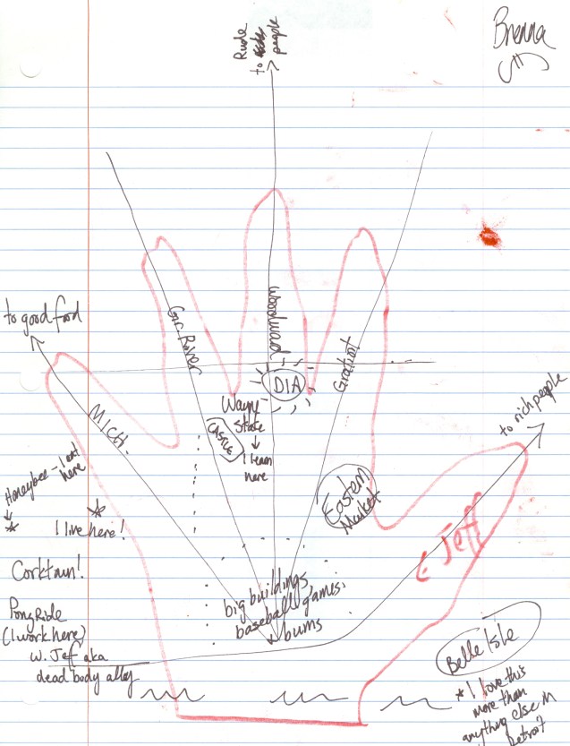 7 Great Hand Maps of Detroit | DETROITography