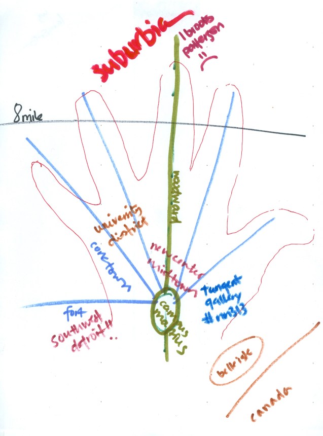 7 Great Hand Maps of Detroit | DETROITography
