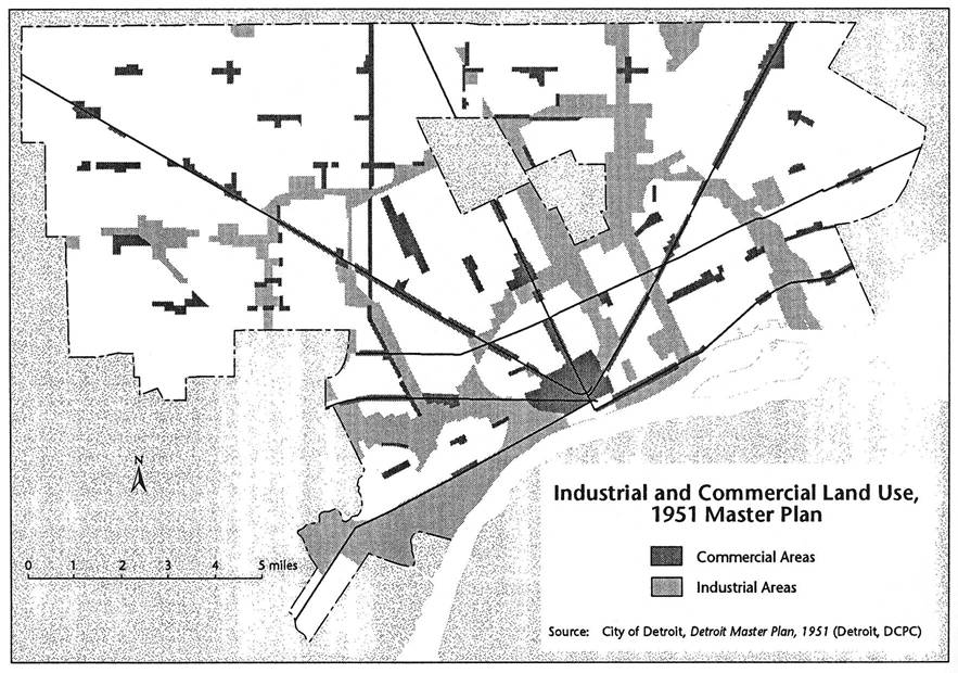 Map: Detroit Master Plan 1951 | DETROITography