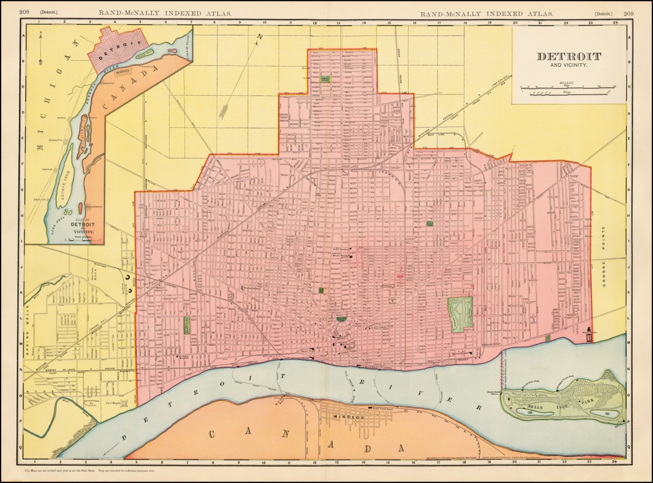Map: Detroit and Vicinity 1910 | DETROITography