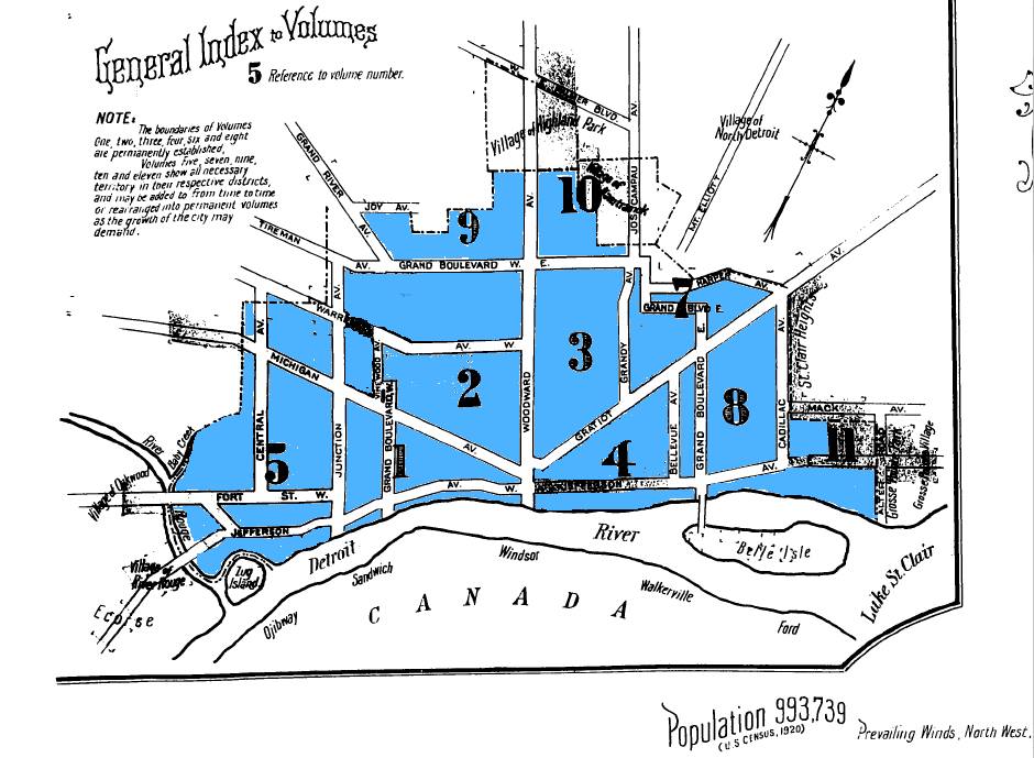 Map: Detroit Fire Insurance 1910s | DETROITography