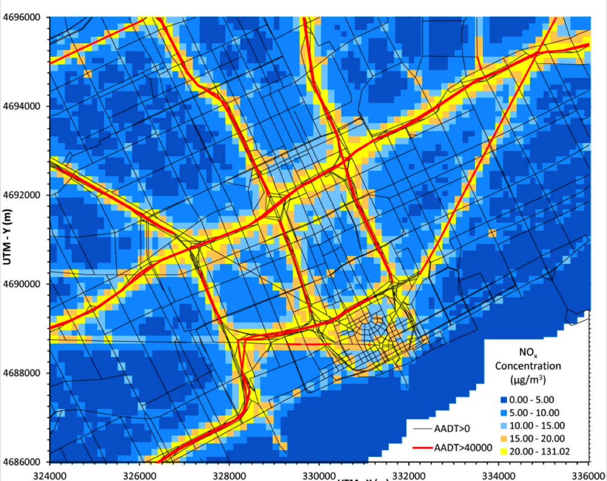 Map: Detroit Expressways and Emissions | DETROITography
