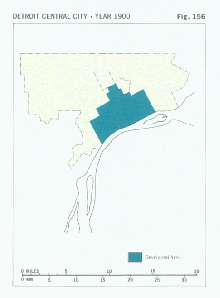 Map: Downtown Detroit Population Loss since 1900 | DETROITography