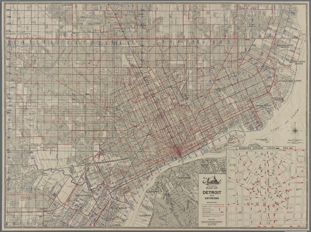 Map: Detroit Street Guide 1947 | DETROITography