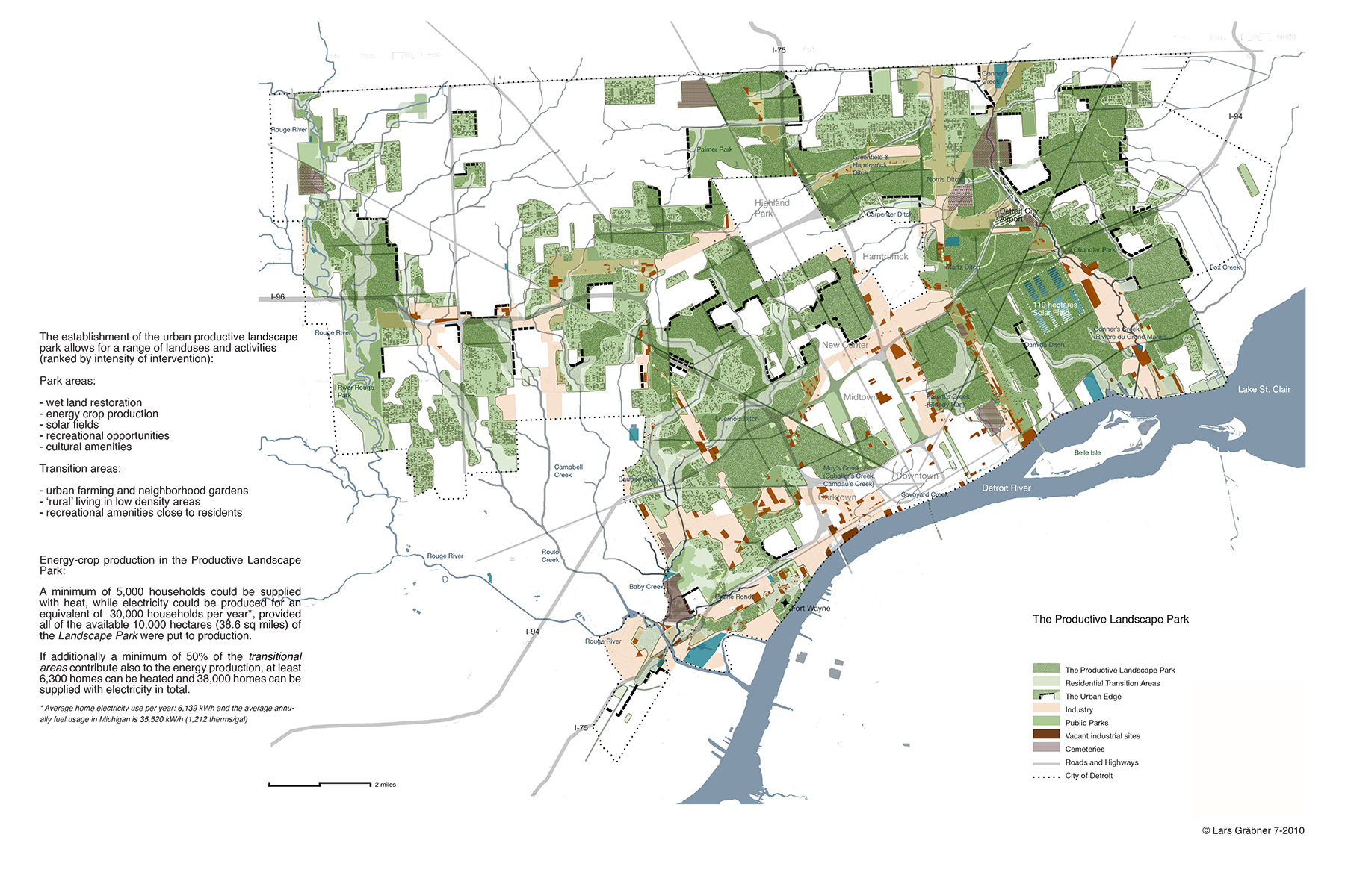 Map: The Landscape Park and Energy Production in Detroit | DETROITography