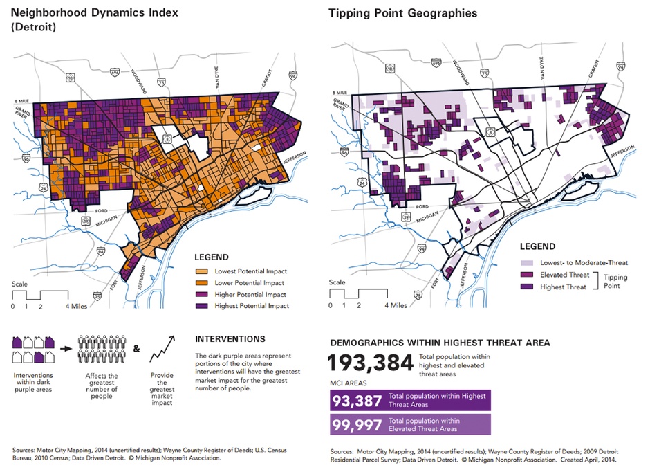 Map: Detroit Tipping Point Geographies | DETROITography