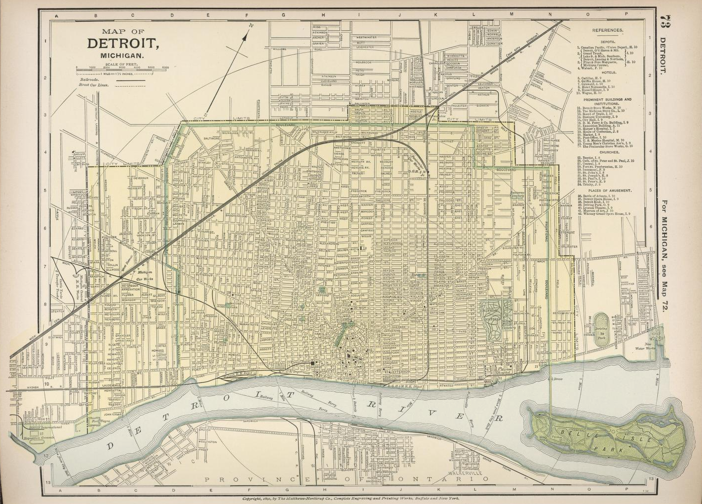 Map: Full Color Detroit 1891 | DETROITography