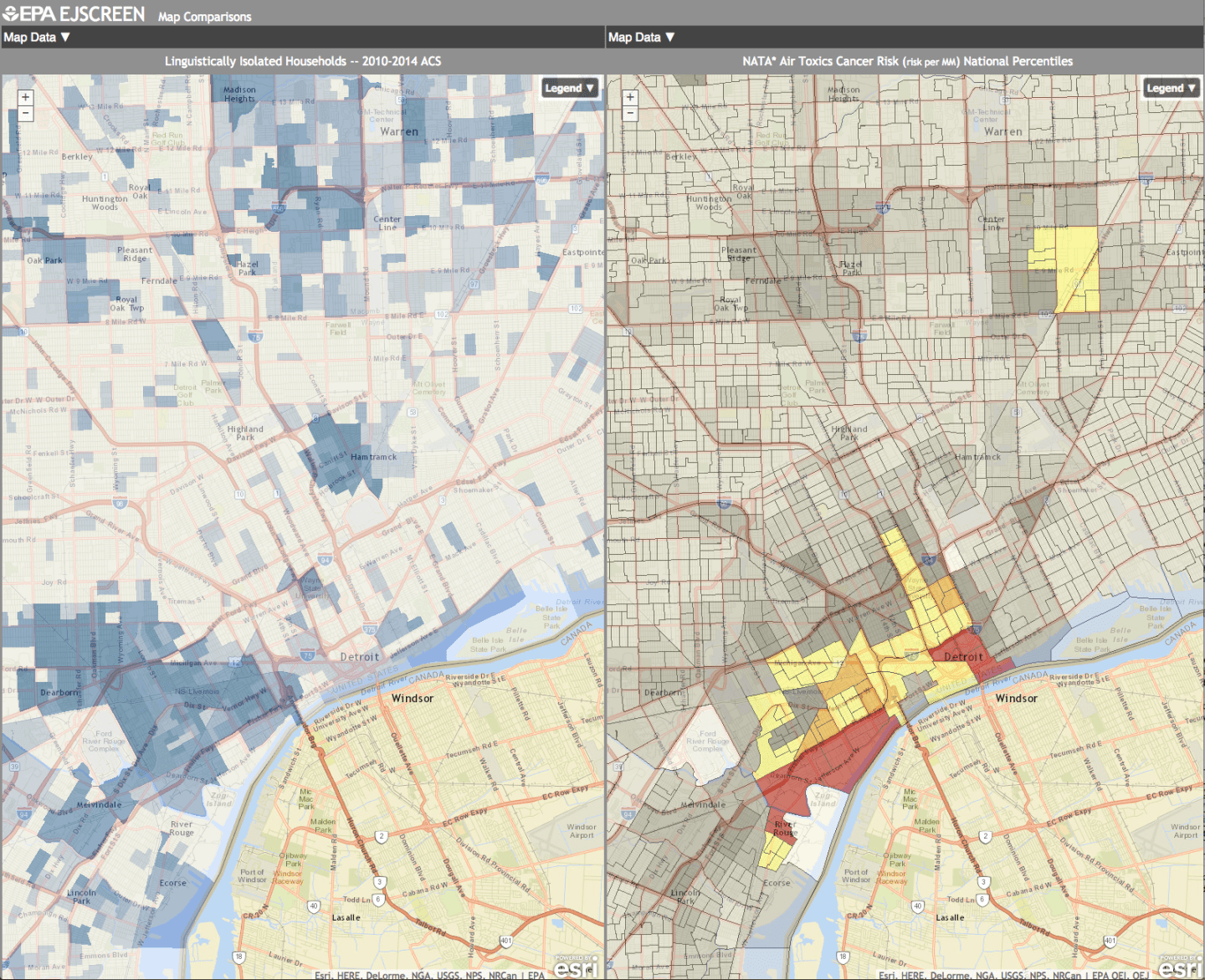 Map: Environmental Justice in Detroit | DETROITography