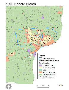 Tracking Detroit’s Record Stores Through Maps: 1970 – 2010 | DETROITography