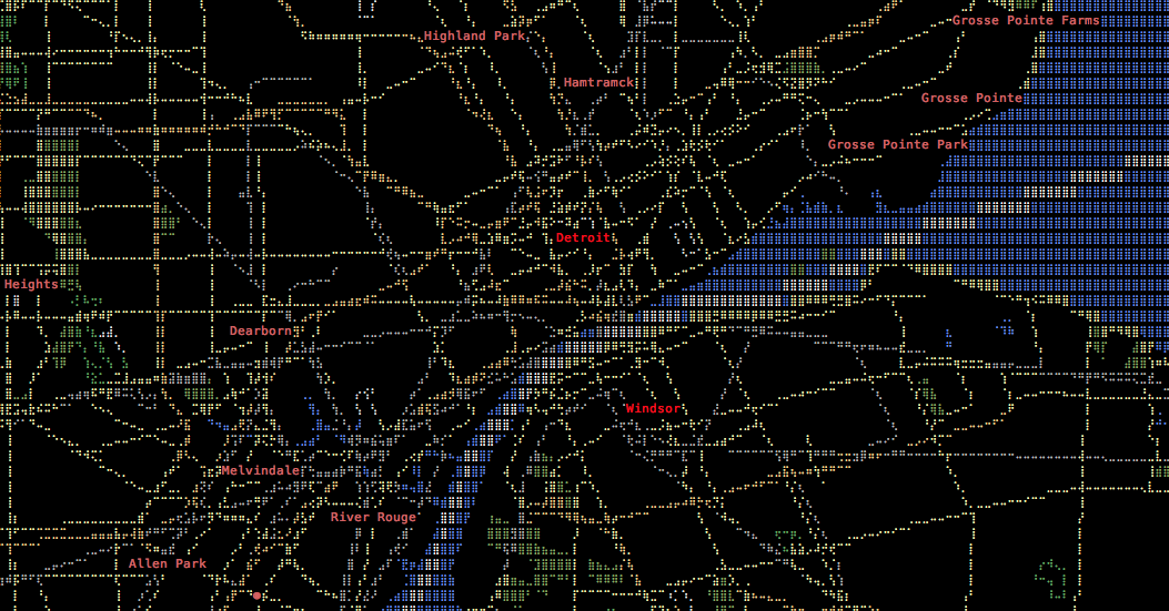 Braille Map of Detroit | DETROITography