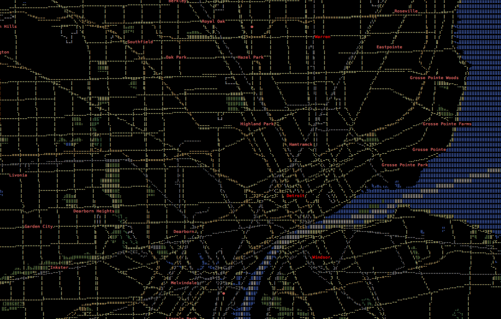 Braille Map of Detroit | DETROITography