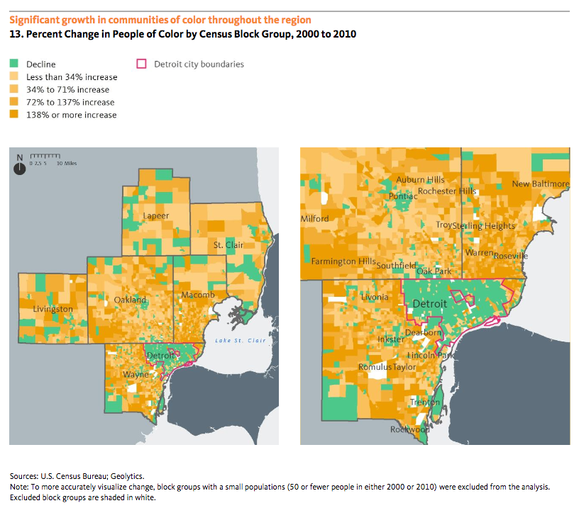 Map: Detroit’s Decline in Communities of Color 2000 to 2010 ...