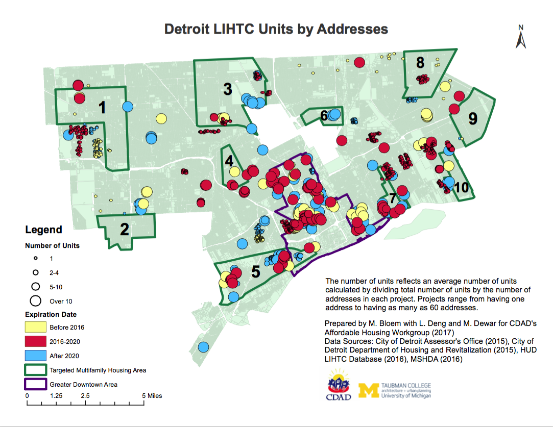 Map: Affordable Housing in Detroit 2016 | DETROITography