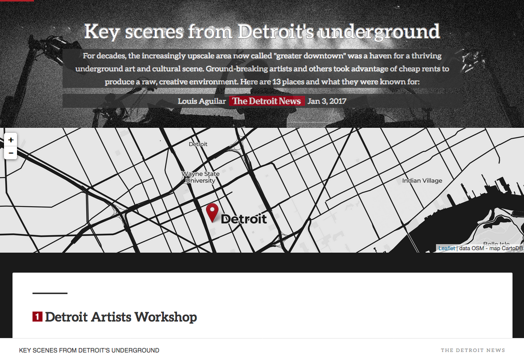 Map: Key Scenes from Detroit’s Underground | DETROITography