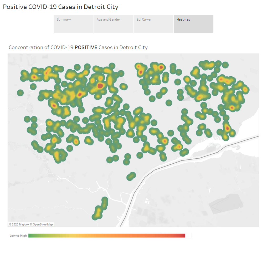 Map: Detroit Coronavirus Cases Heatmap 2020 | DETROITography