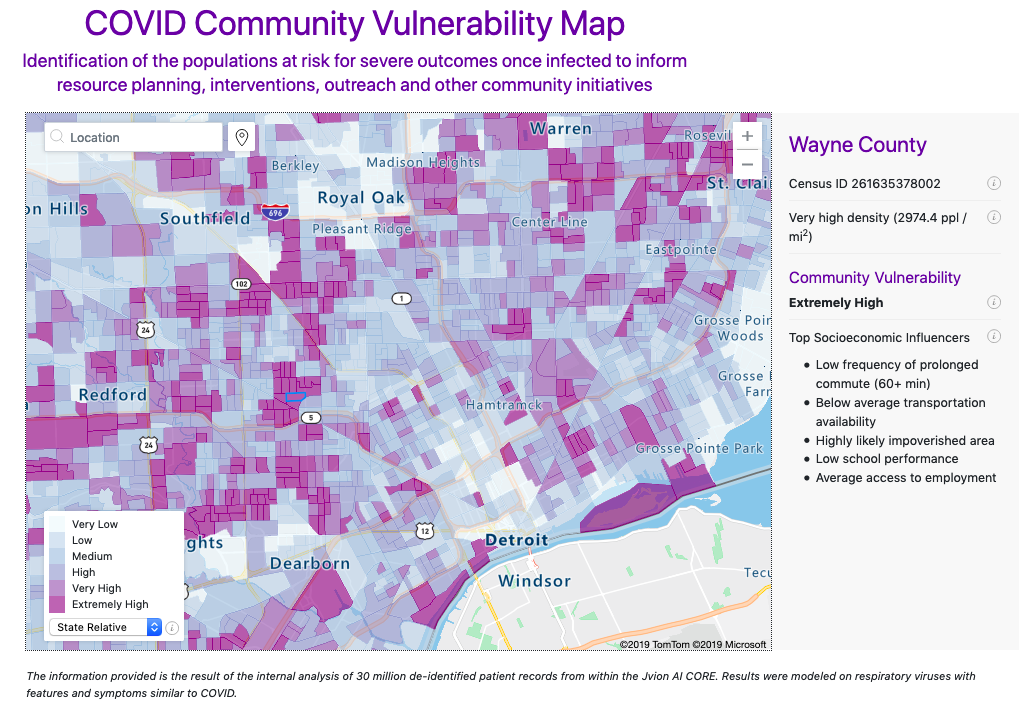 COVID Community Vulnerability Map for Detroit | DETROITography