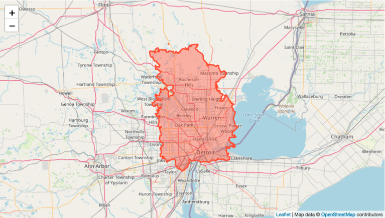 Map: California Fires Compared to Detroit 2020 | DETROITography