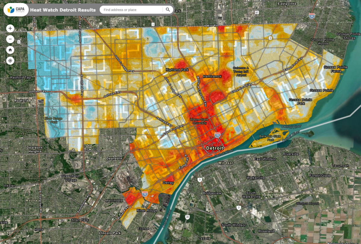 Map: Heat Watch Detroit 2020 | DETROITography