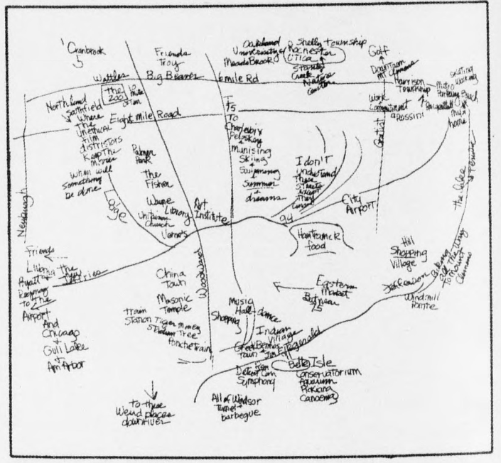 Mental Maps of Detroit 1978 | DETROITography