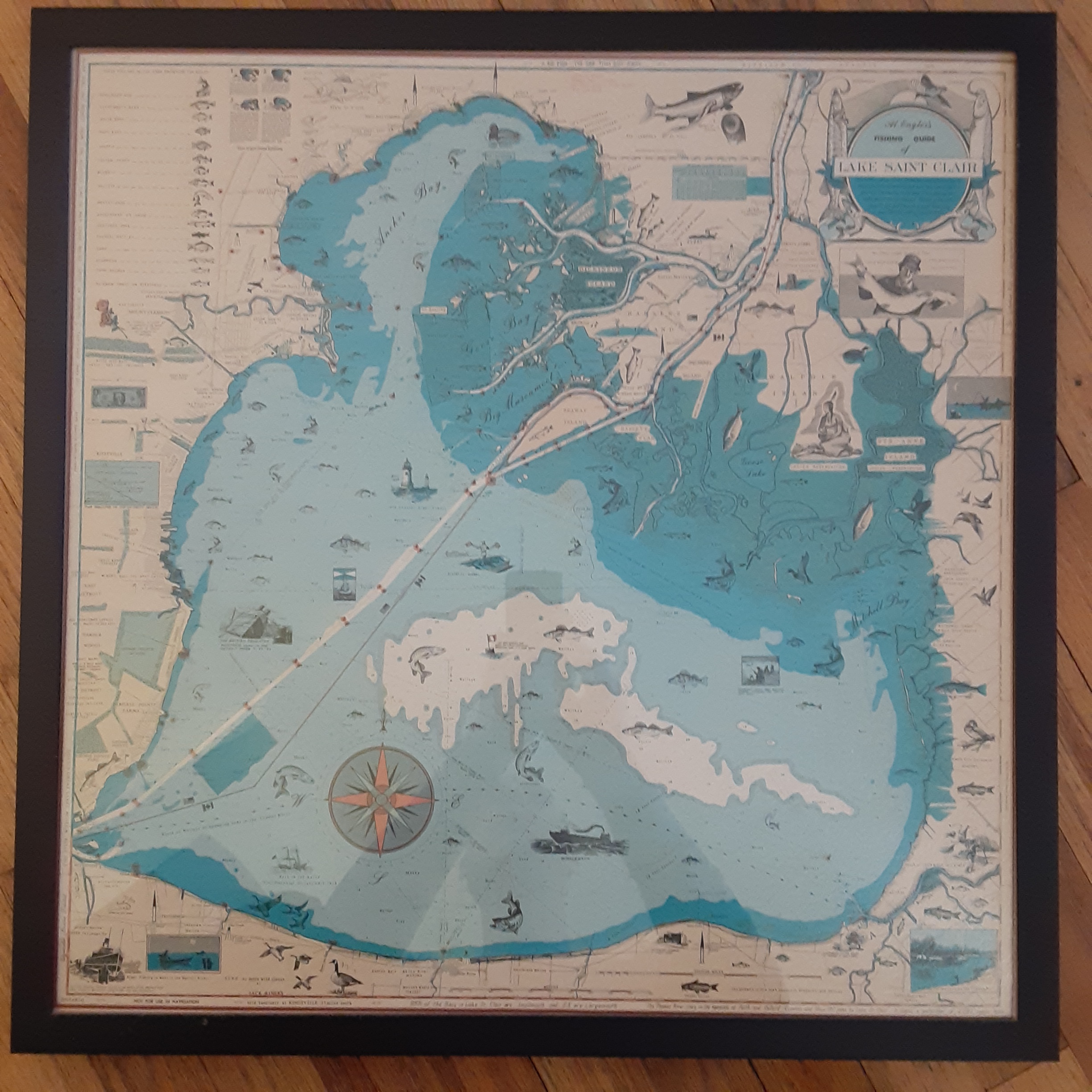 Maps at Home with Matt Baker and Al Engler’s map of Lake St. Clair ...