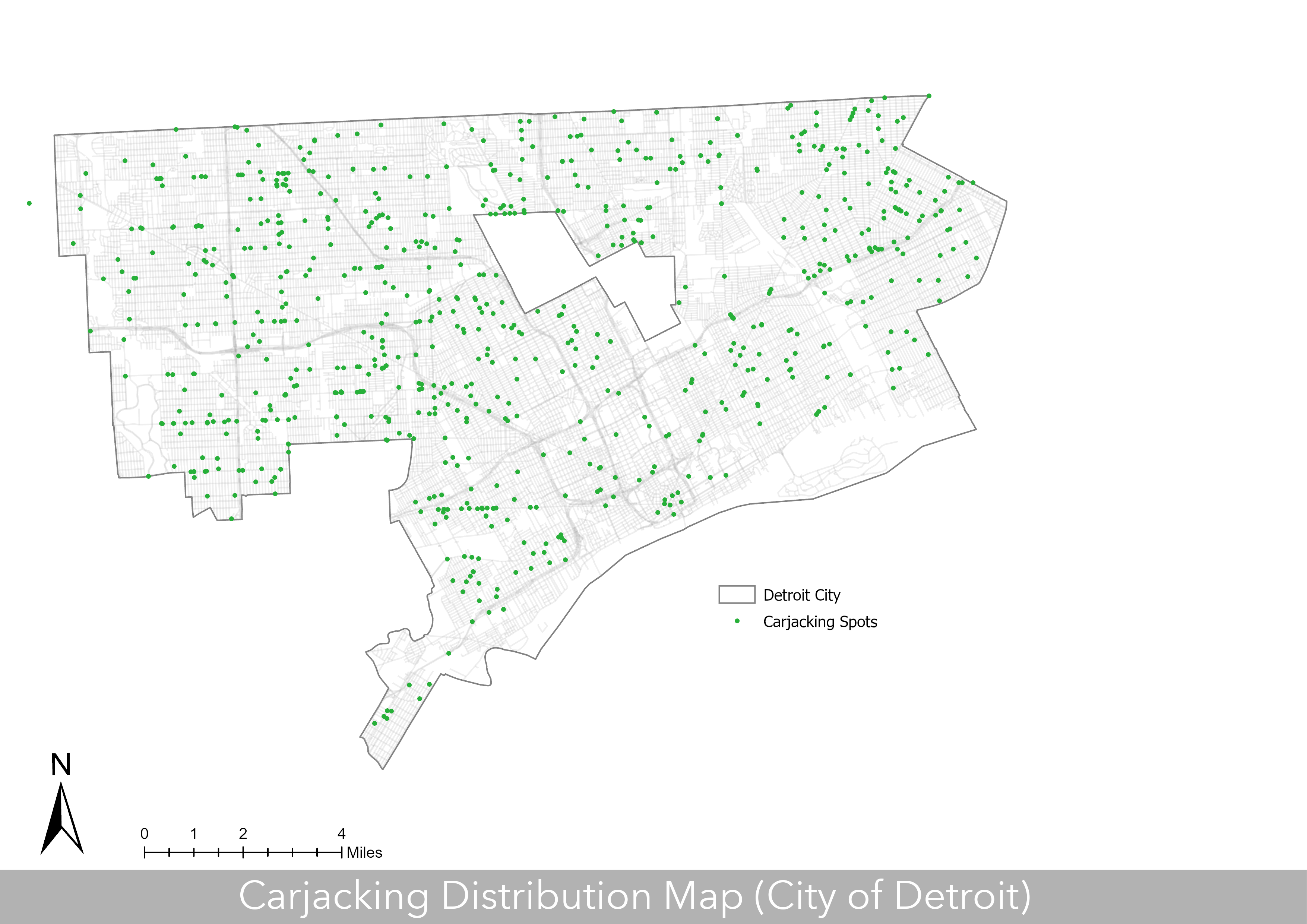 Map: Geographical Understanding of Carjacking in the City of Detroit ...