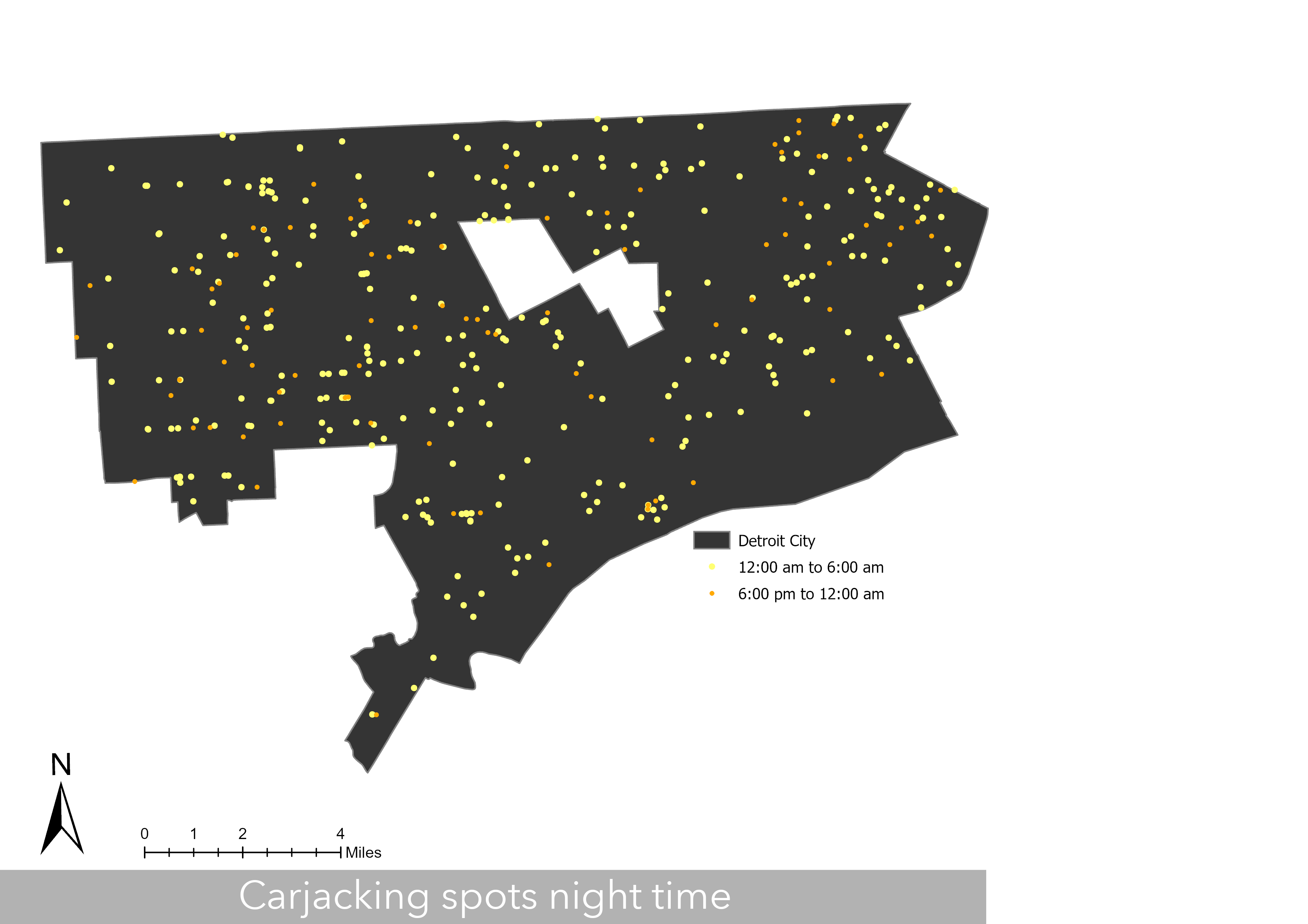Map: Geographical Understanding of Carjacking in the City of Detroit ...