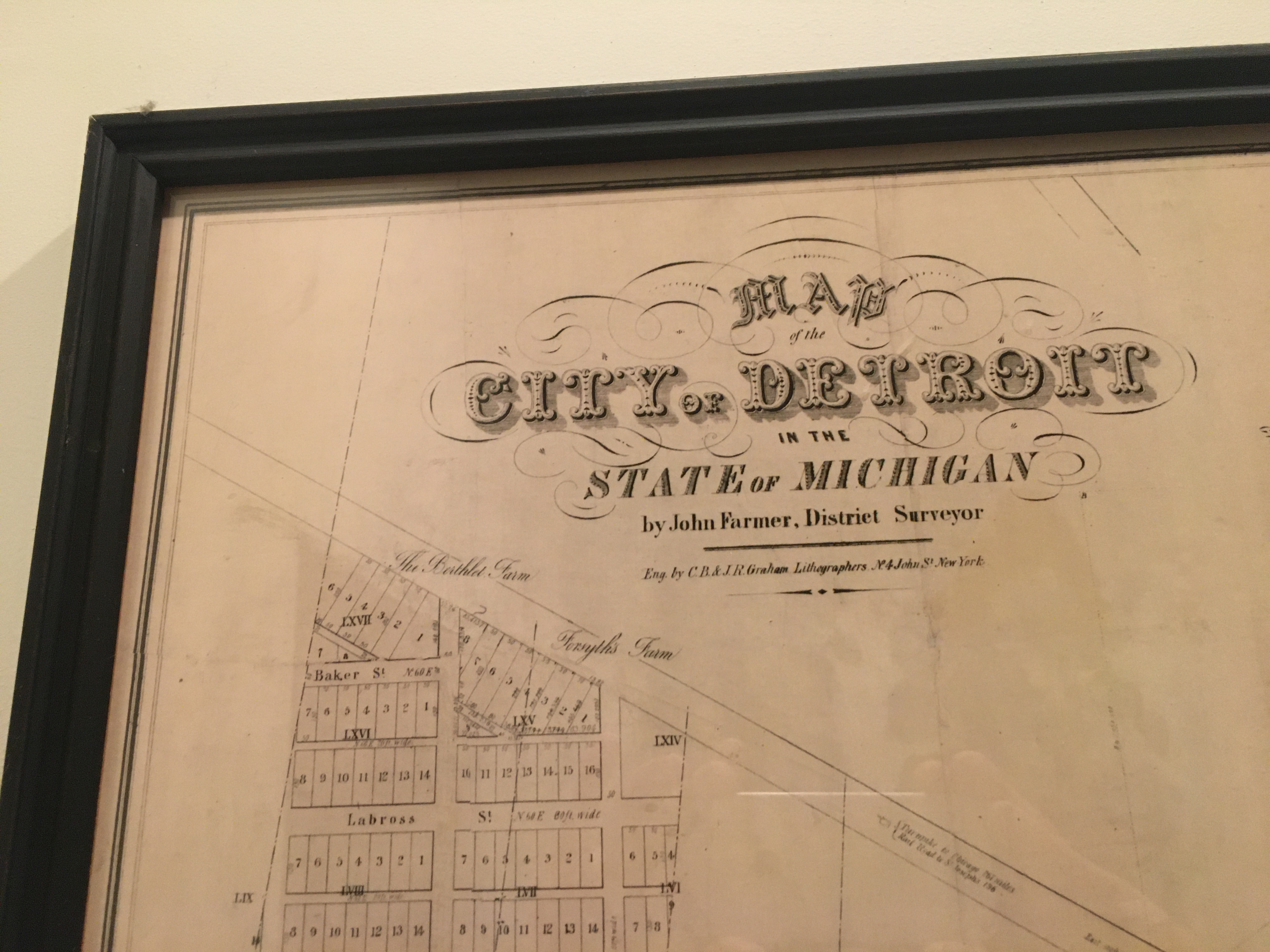 Maps at Home with Robert Anderson and his 1835 Detroit City Map reprint ...