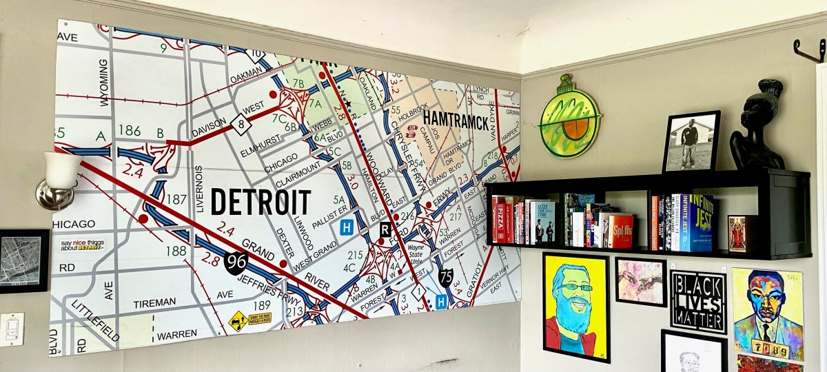 Maps at Home with Jason Hall and his massive Detroit Wall Map ...