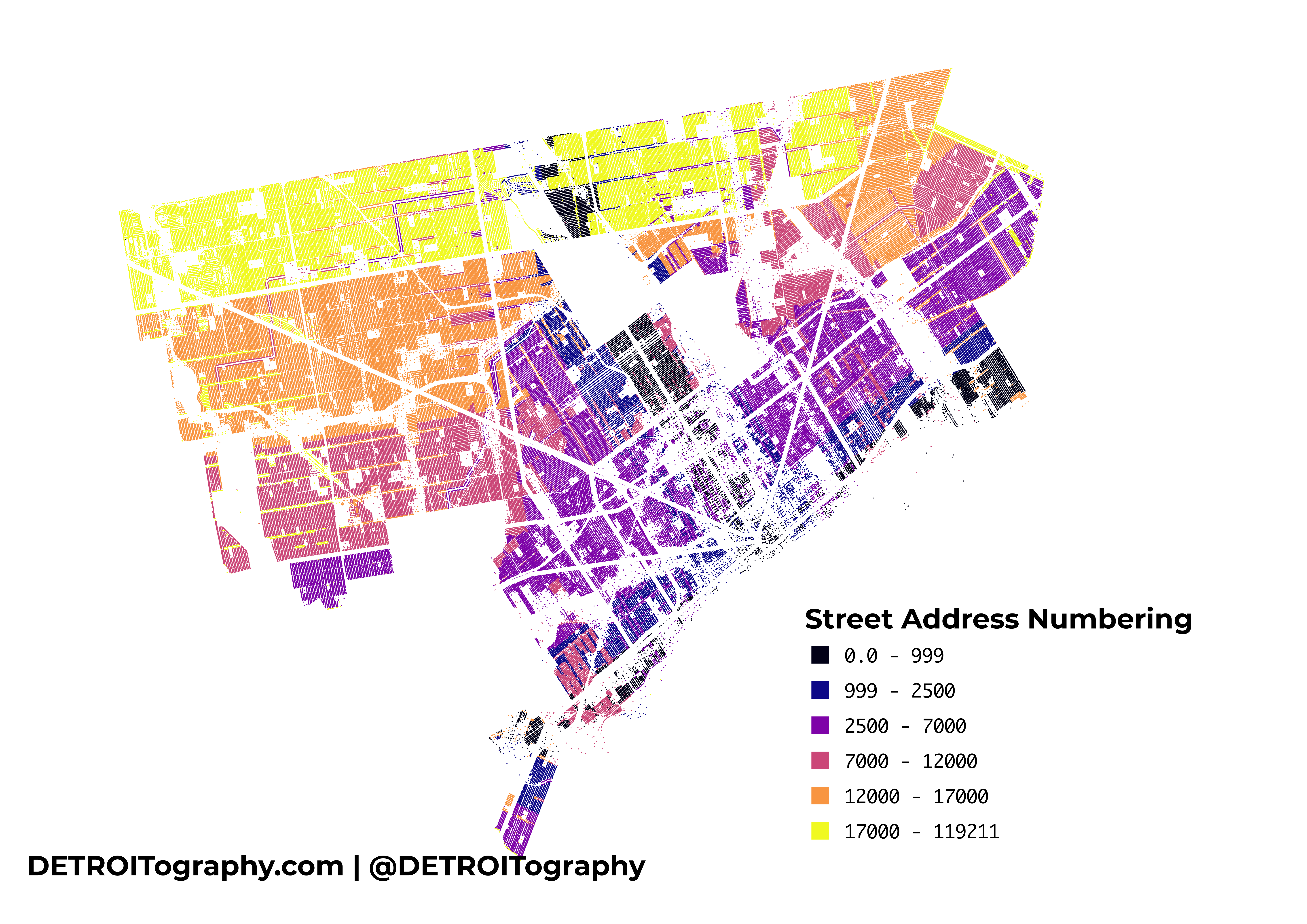 Map: Detroit Street Numbering | DETROITography