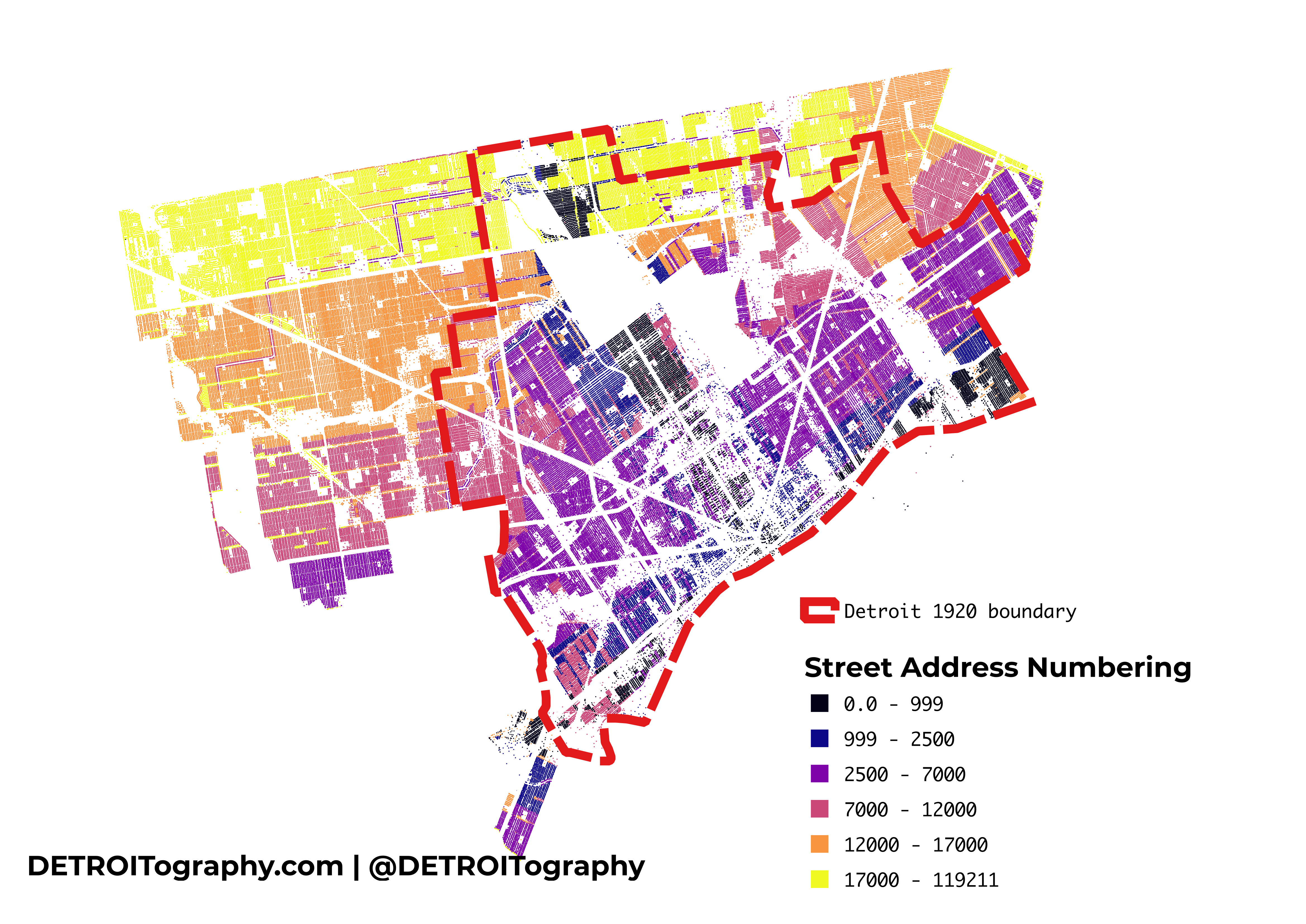Map: Detroit Street Numbering | DETROITography