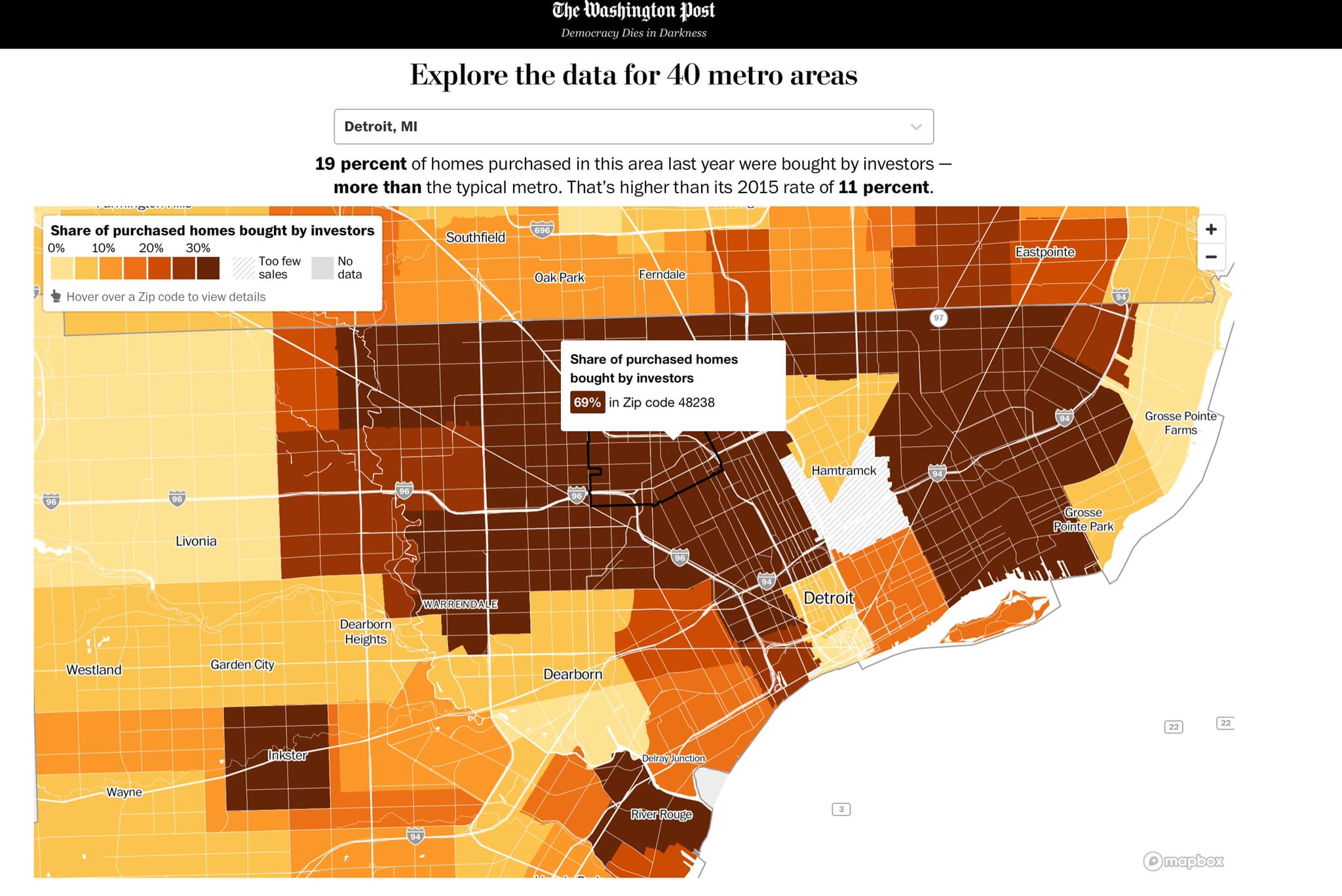 Map: Detroit Investor Density 2021 | DETROITography