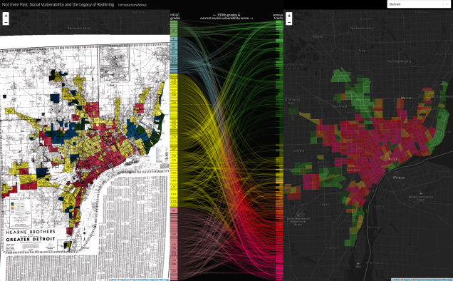 Map: Redlining compared to Social Vulnerability in Detroit | DETROITography