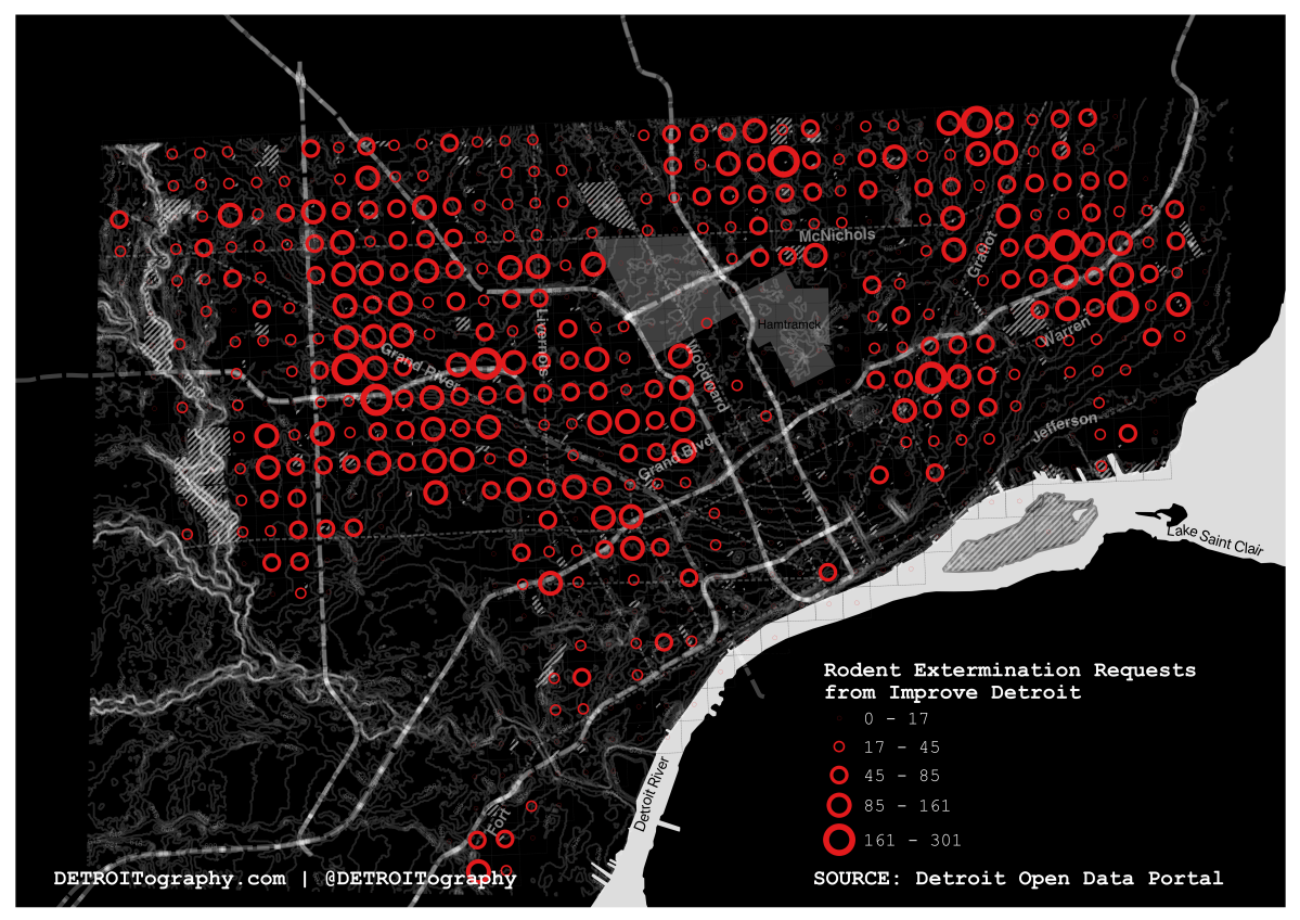 Map: Rats of Detroit 2014 – 2022 | DETROITography