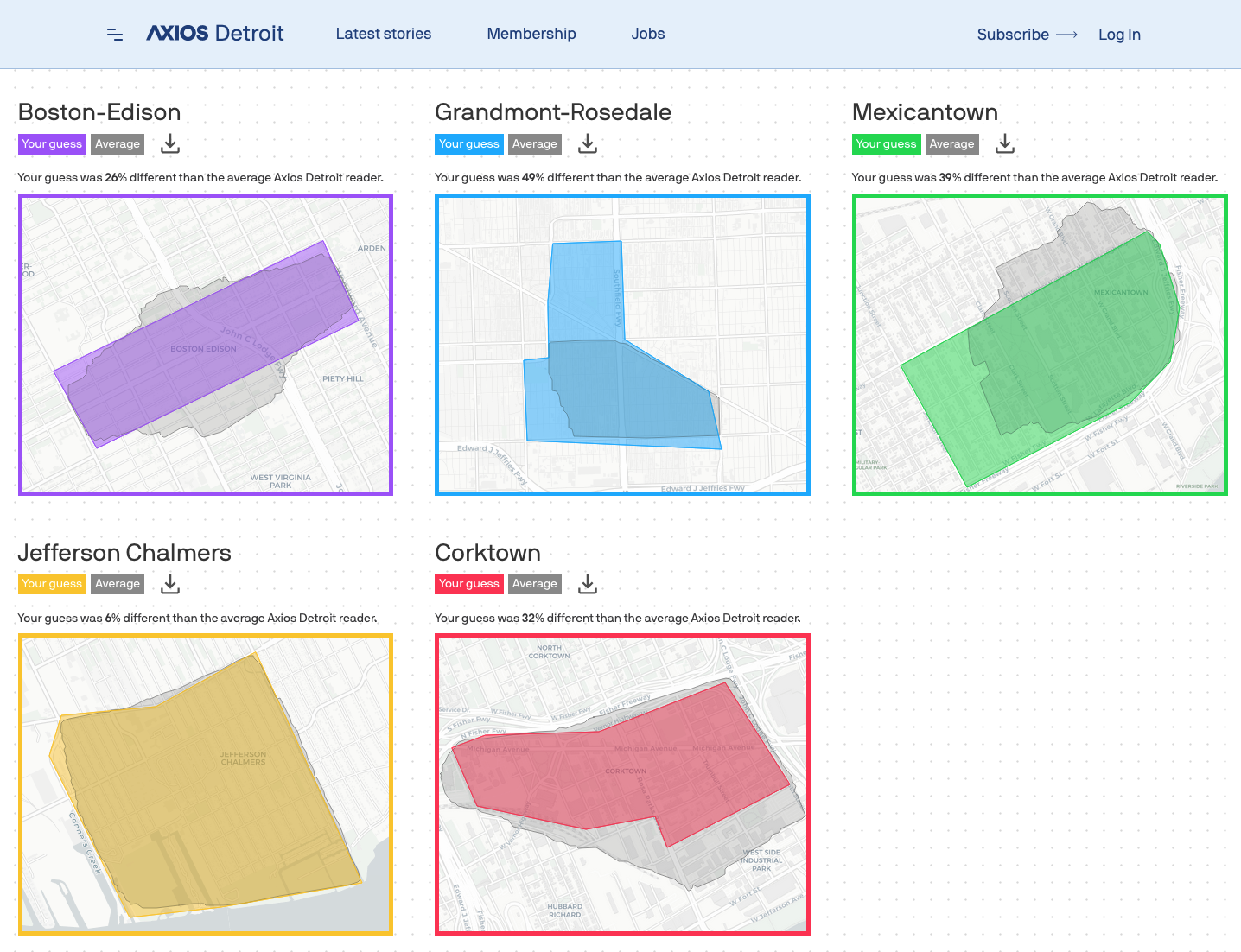 Map: Detroit Neighborhoods Game | DETROITography