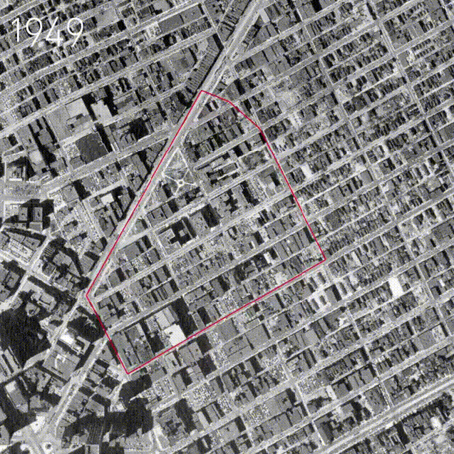 Map: Urban Renewal in Greektown | DETROITography