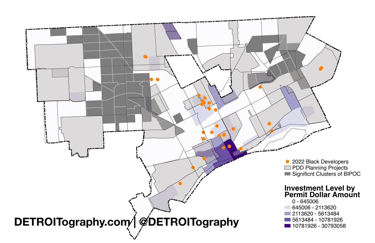 Map: Detroit Black Developers and Building Permits | DETROITography
