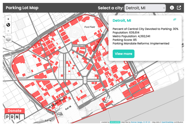 Detroit Parking Map 2023 | DETROITography