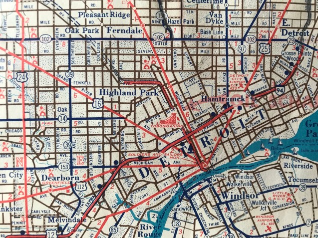 Map: Winter Sports Facilities in Detroit 1955 | DETROITography