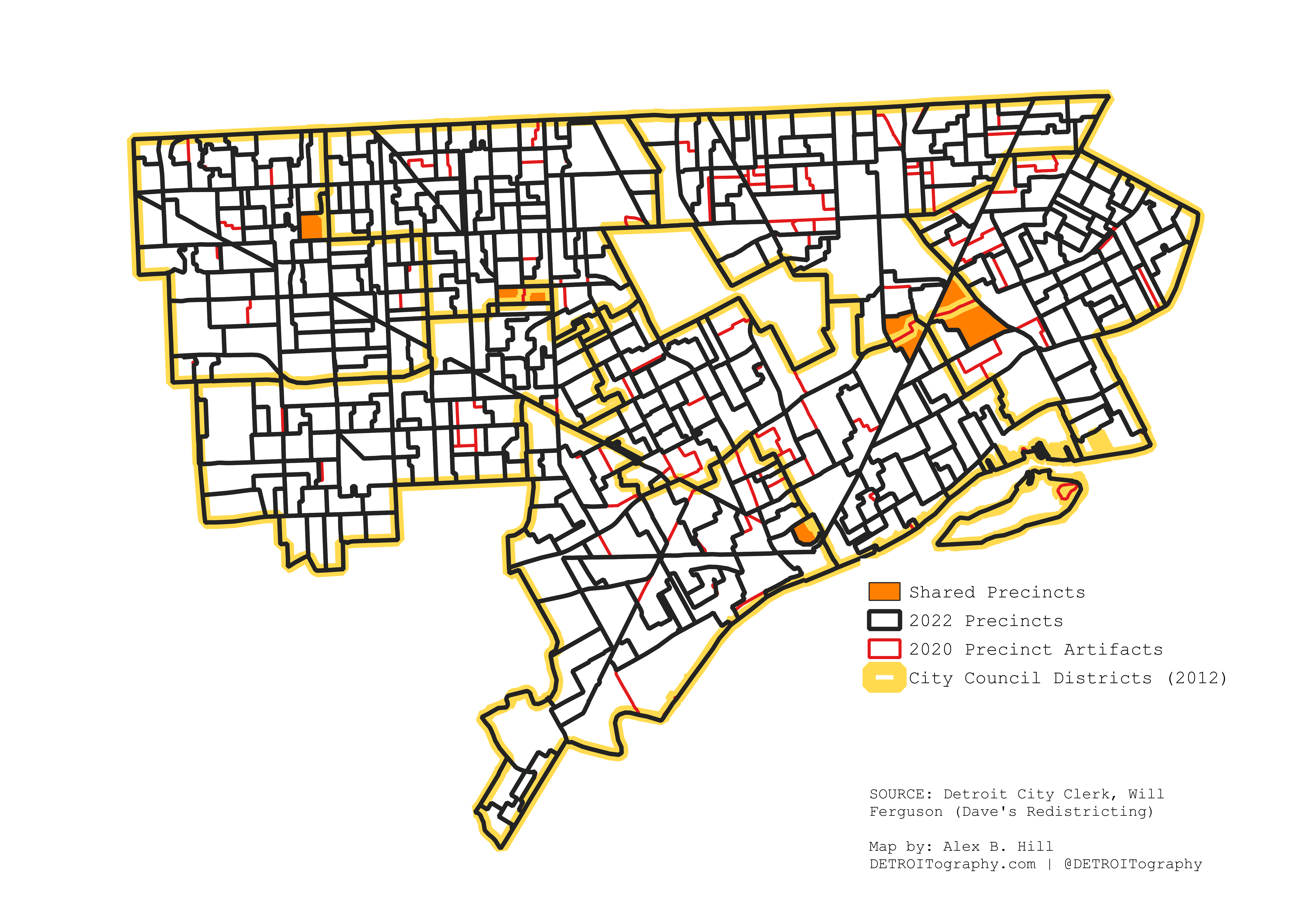 Map: Is it time for Detroit City Council Redistricting? | DETROITography