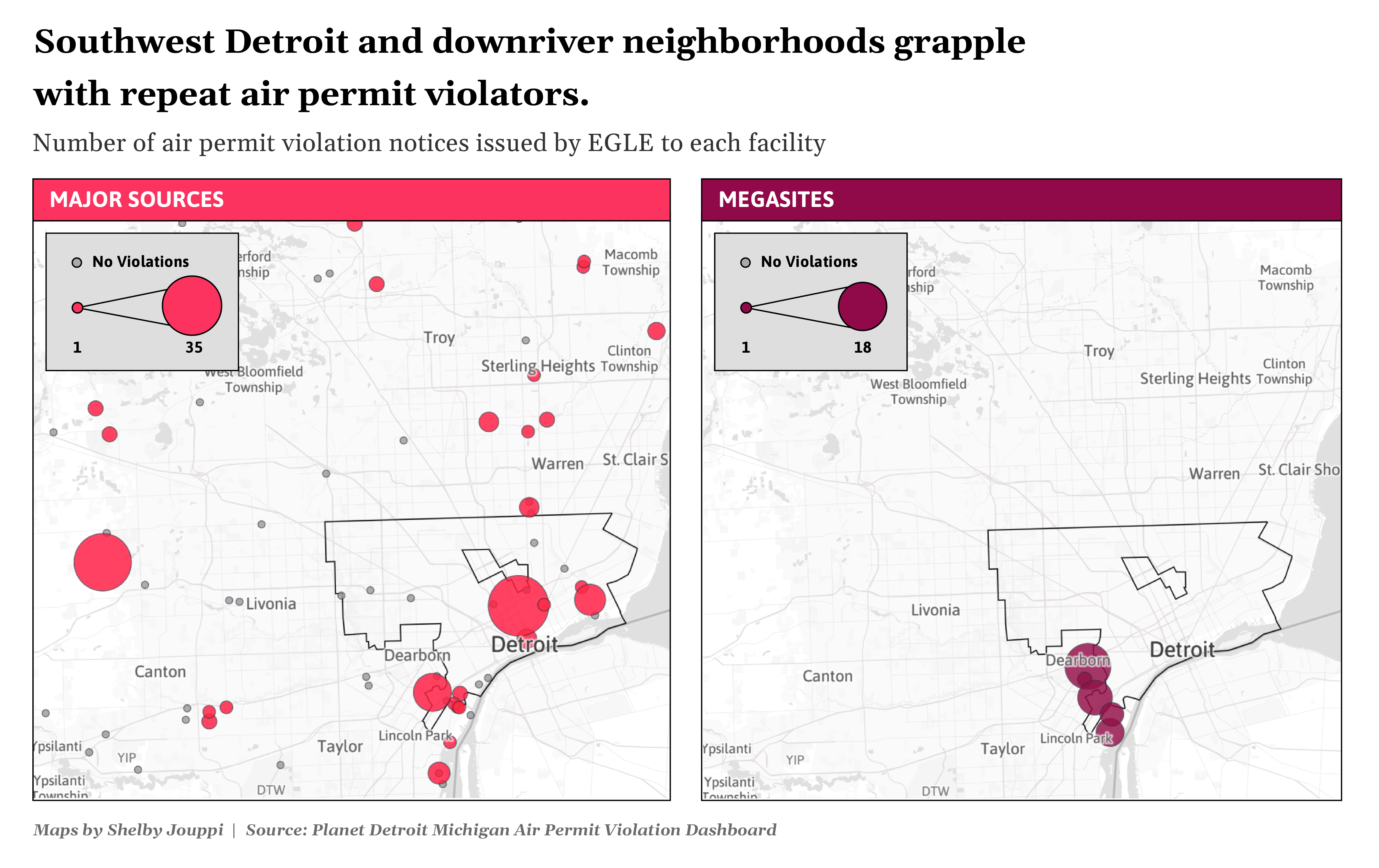 Map: Detroit Michigan Air Permit Violations since 2018 | DETROITography