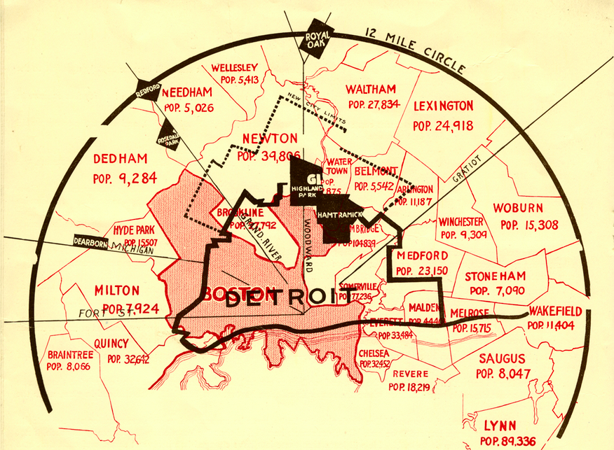 Map: A Tale of Two Cities – Detroit and Boston Comparison | DETROITography