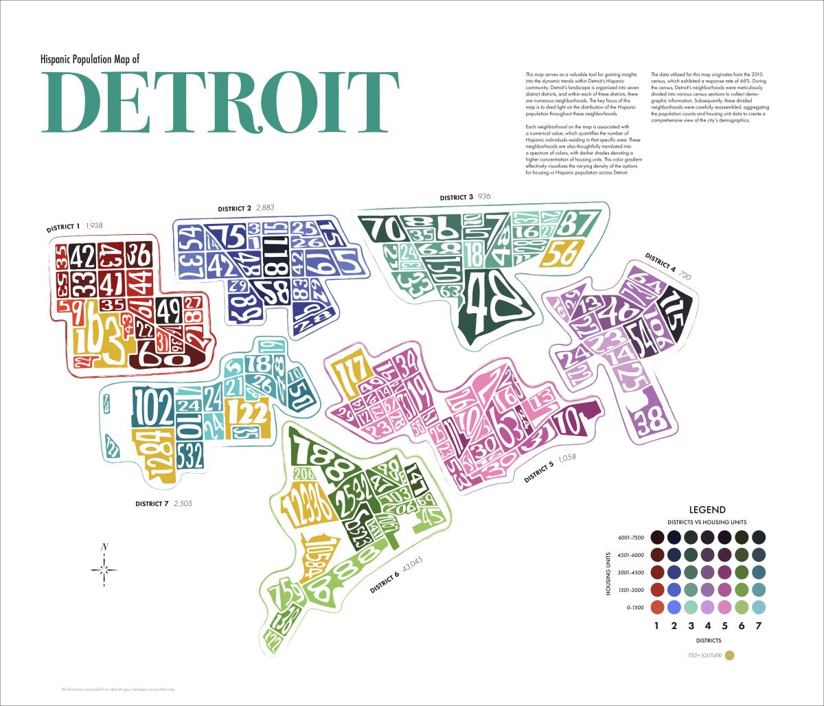 Hispanic Population Map of Detroit | DETROITography