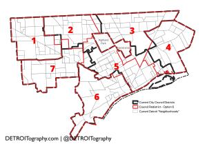 Map: New Detroit City Council Districts for 2025 | DETROITography