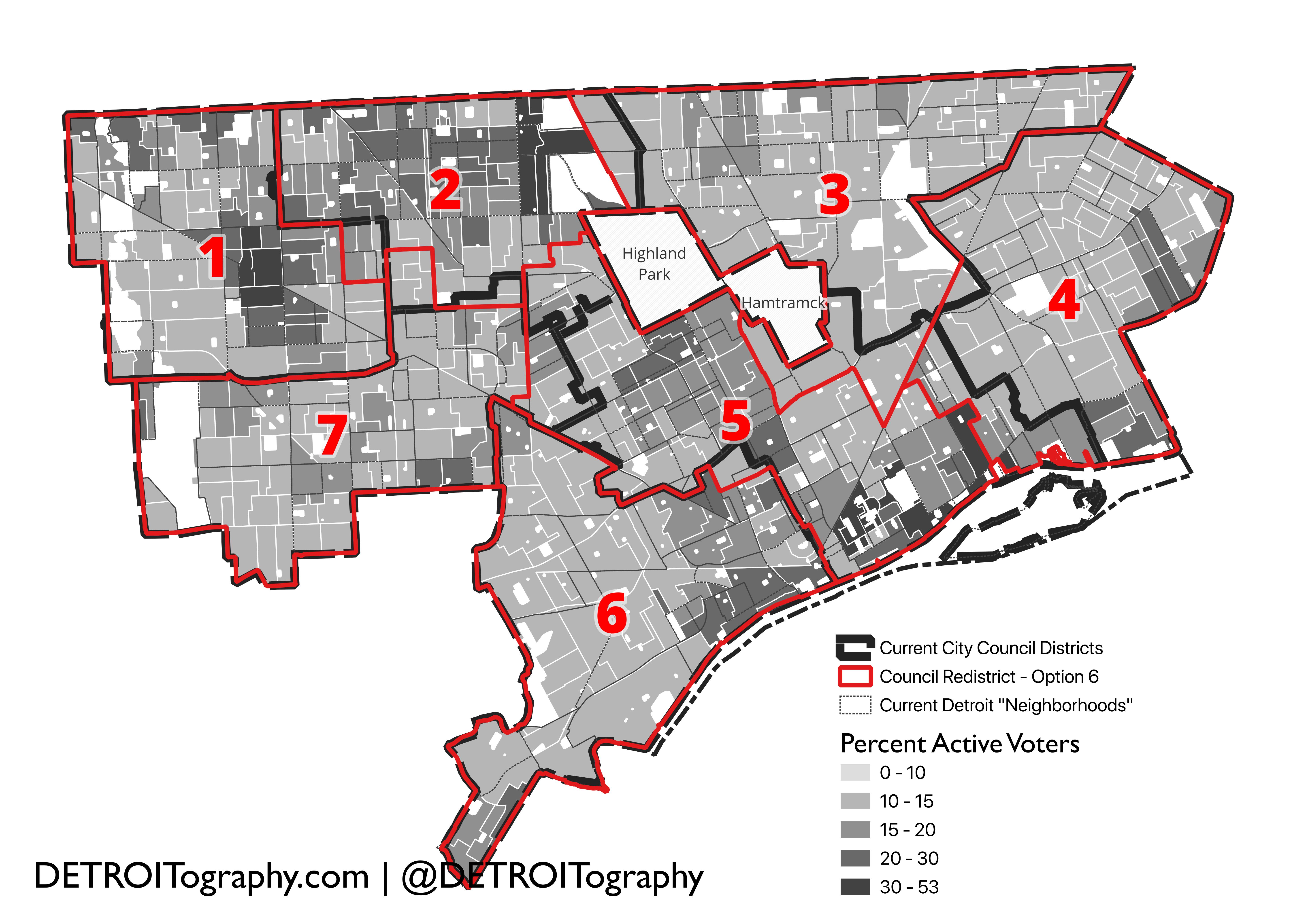 Map: New Detroit City Council Districts for 2025 | DETROITography